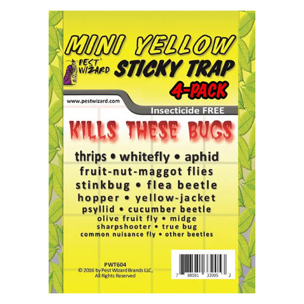Mini Yellow Sticky Traps - Monitor & Trap Plant Pests