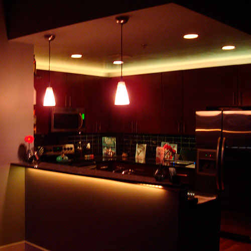 RGB LED Kitchen Using LED Strip Lights