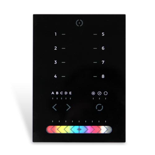 Wallmount DMX controller with faceplate and stand alone and usb connection