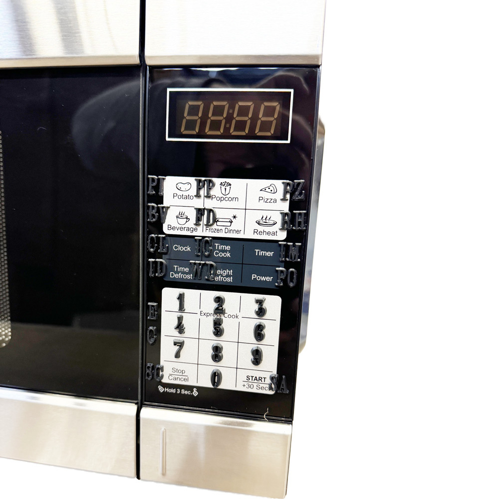 Compact Microwave-Express Cook-Tactile-Stainless Steel